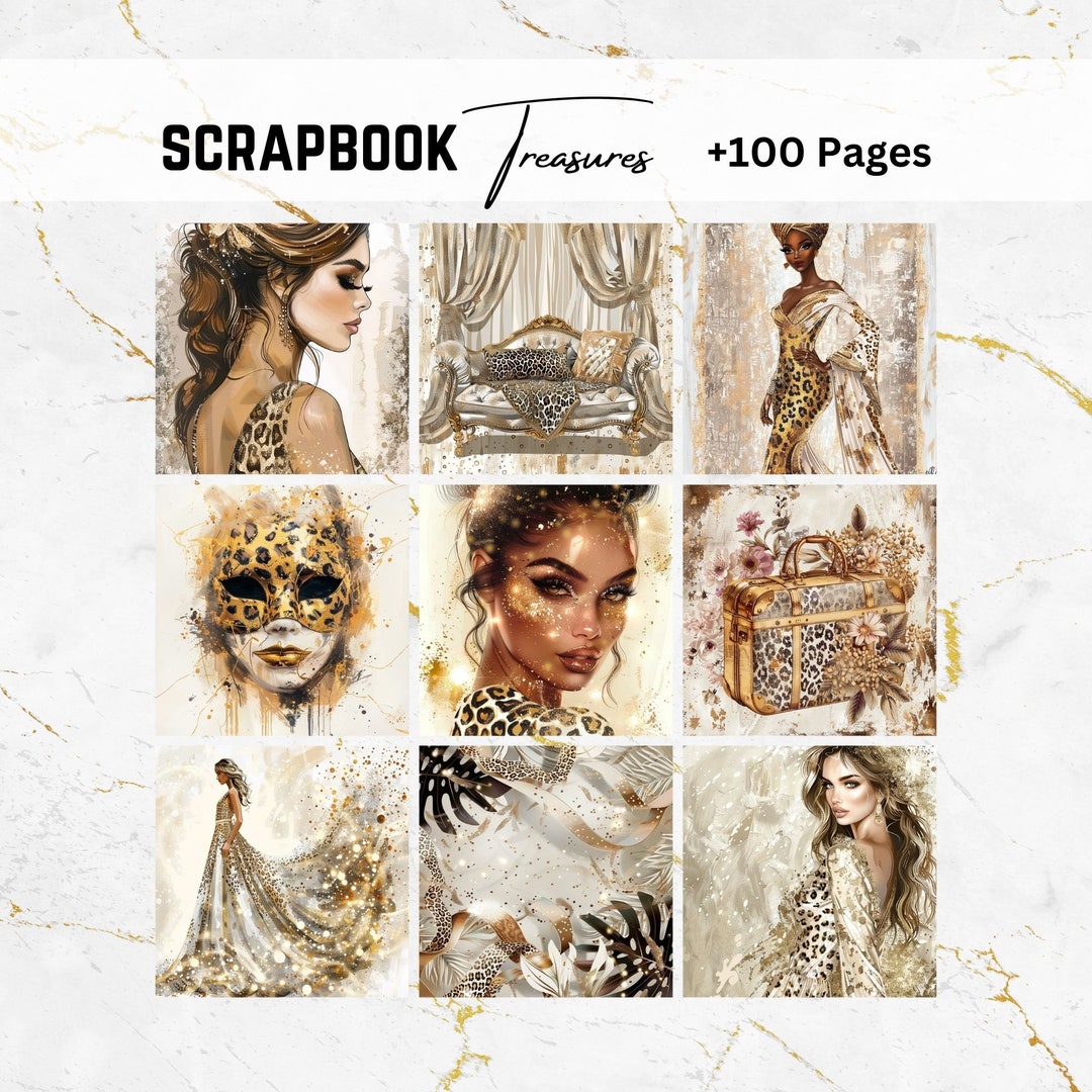 Digital Leopard Paper, Leopard-print, Cheetah, Lady, Digital Paper ...