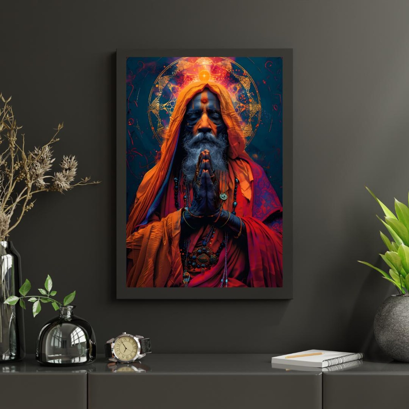 Monk Poster - Monk Meditation Poster - Buddhist Monk Poster - Spiritual ...