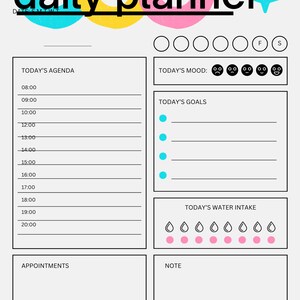 Printable Planner, Personal Planner Bundle, Daily Weekly Monthly ...