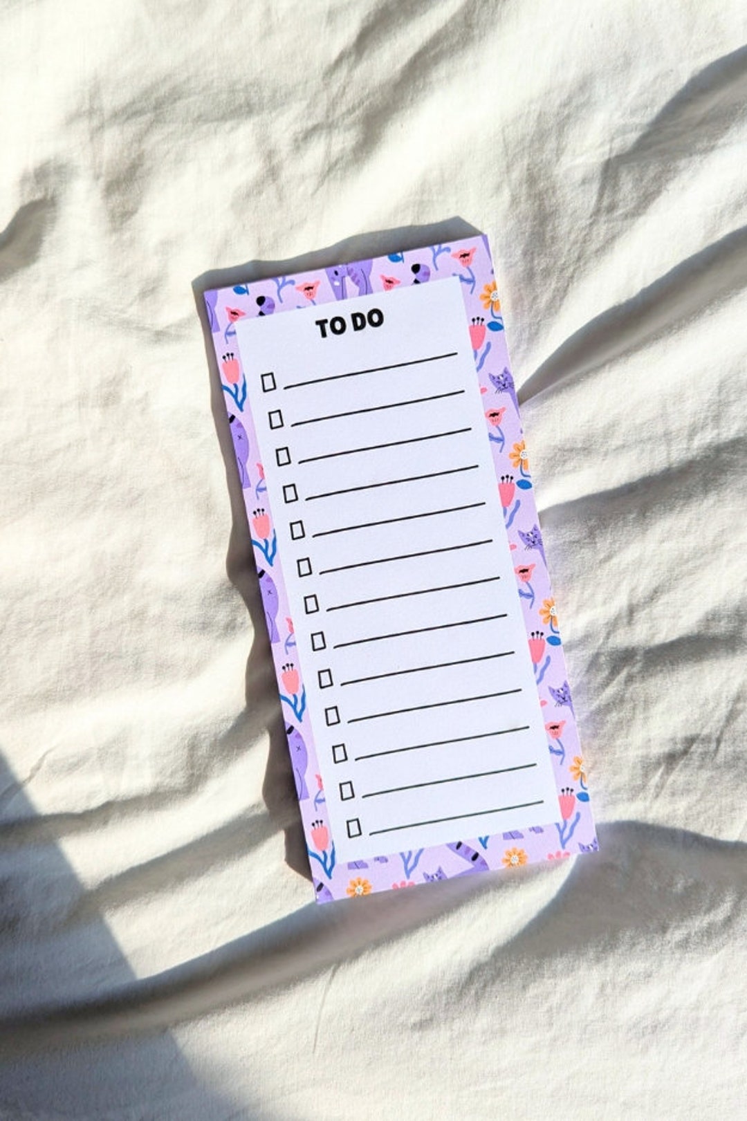 Charming Handmade Simple Checklist Desk Planner Tear off Pad With ...