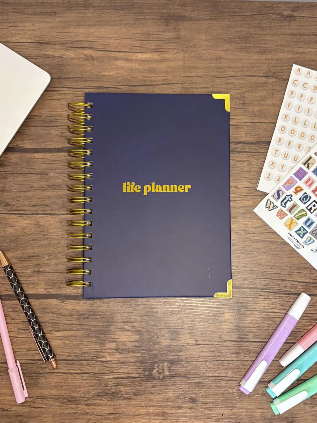 12 Month Spiral Undated Life Planner: Budget Tracker, Weekly Planner ...