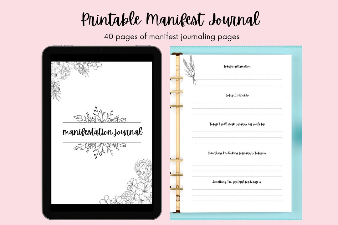 Printable Daily Manifestation Journal PDF - 369 Manifestation Journal ...
