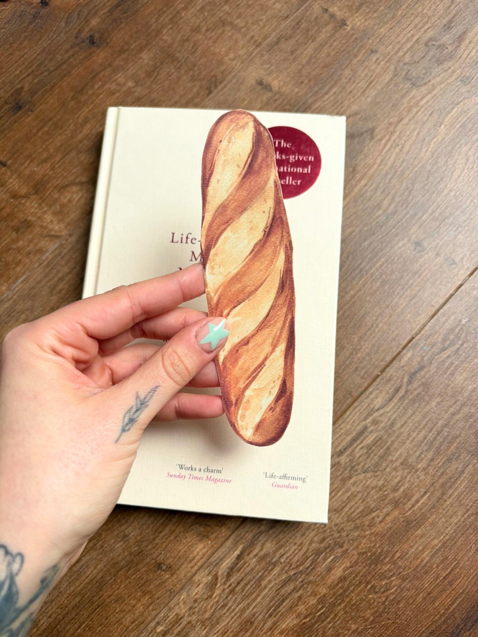 Handmade Baguette Bookmark - Double Sided Carb Lover Book Mark Bread ...