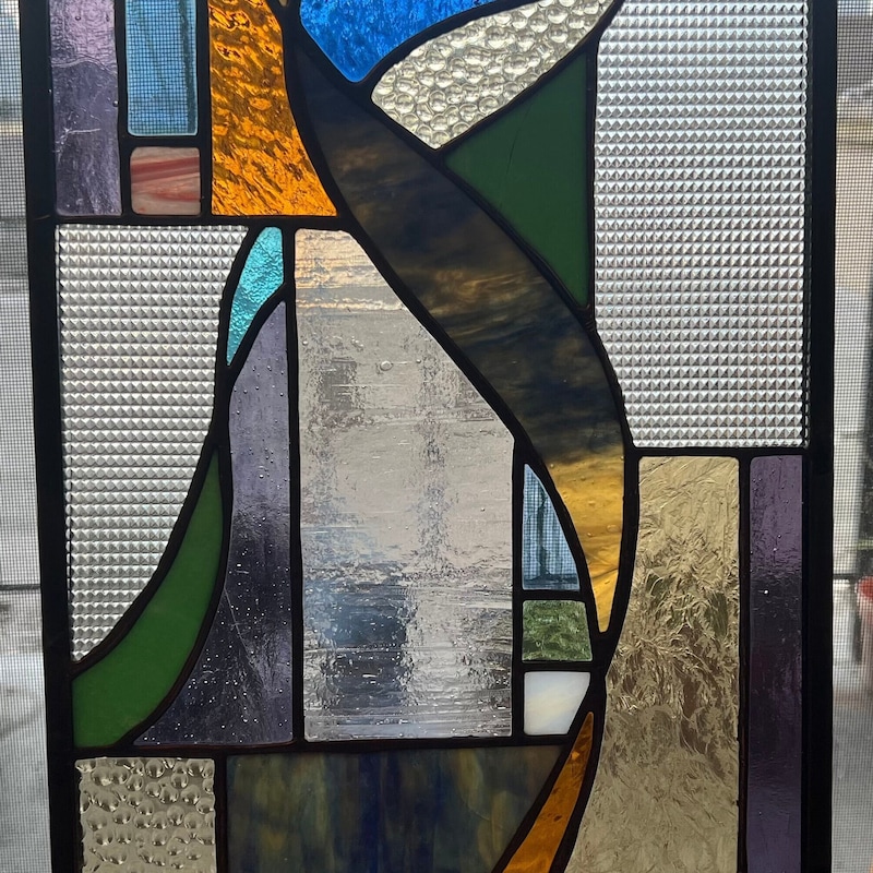 Abstract Stain Glass - Etsy