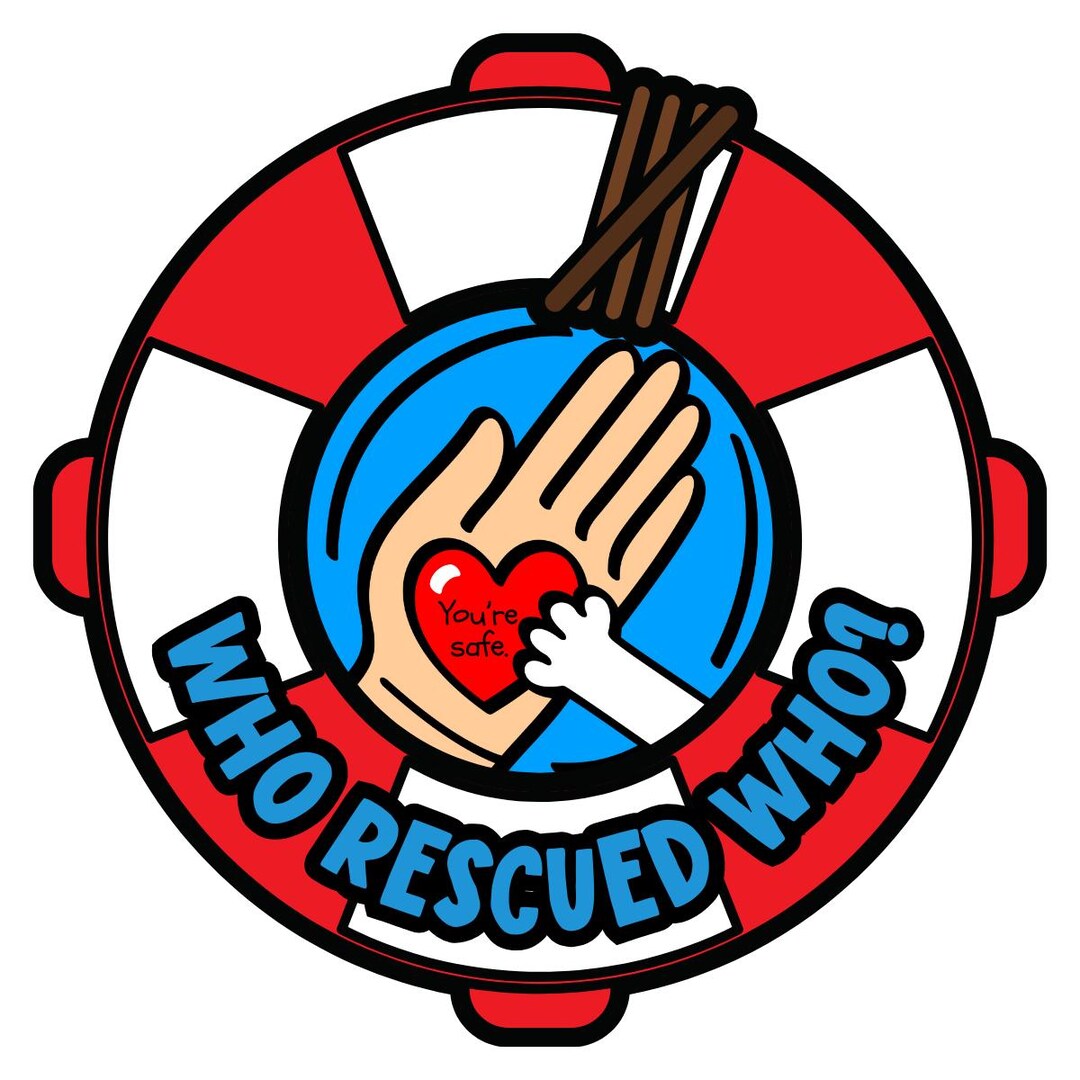 Who Rescued Who Vinyl Sticker - Etsy