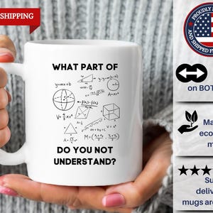 Funny Math Coffee Cup Gift, Calculus Gift Cupfor Math Teacher, Geometry ...