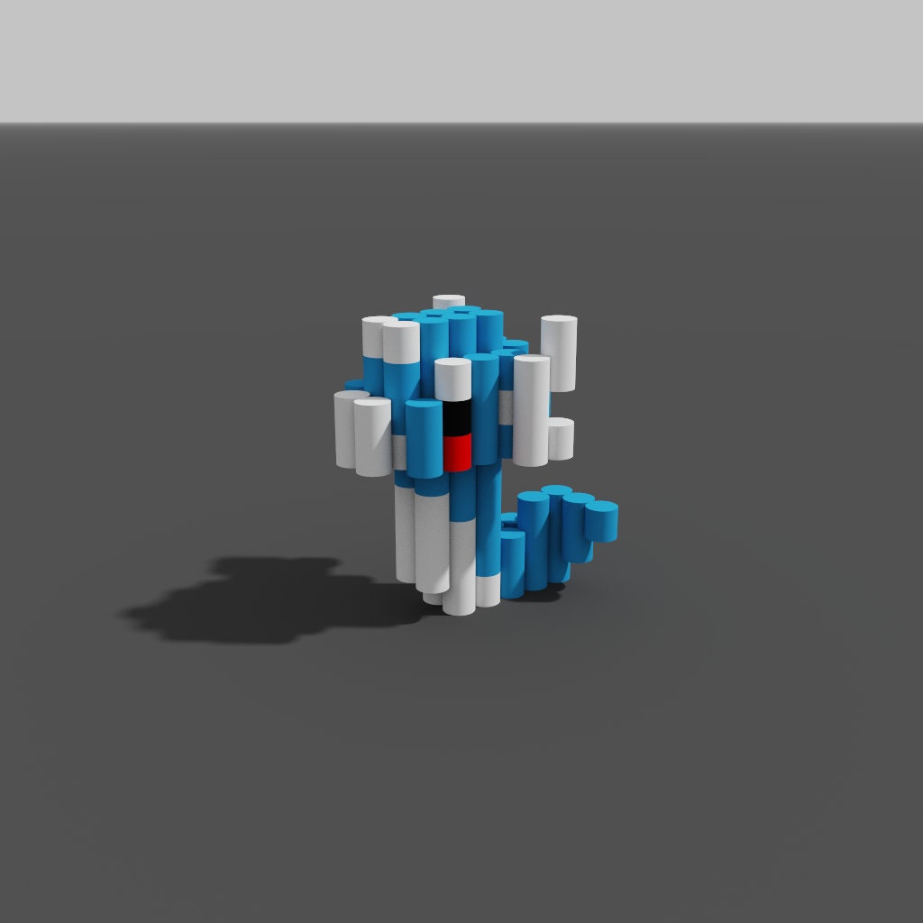 Mini Pokemon 3D Perler Bead Pattern Guide Digitally - Etsy