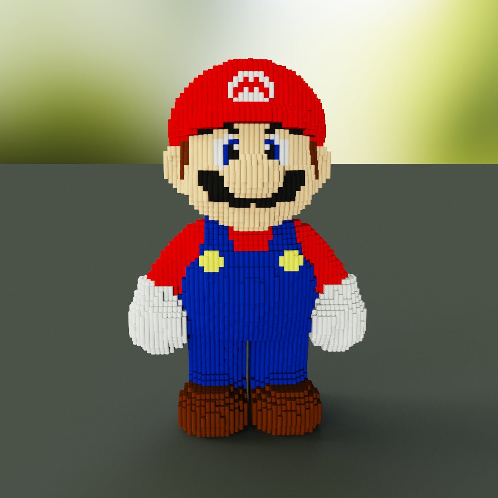Mini Super Mario Perler Bead Pattern Guide Digitally - Etsy