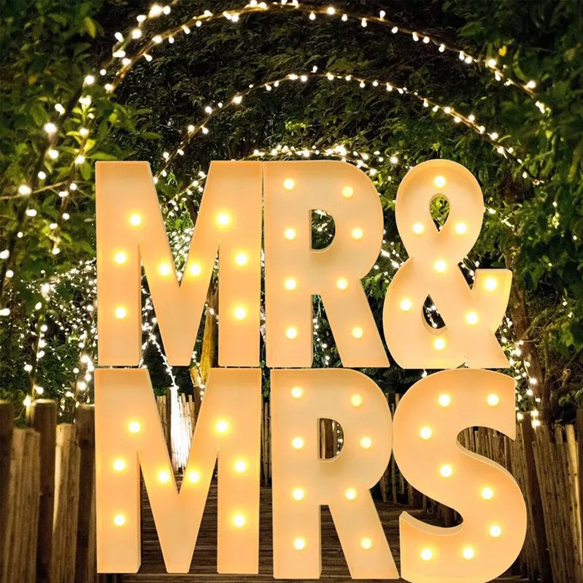 Wedding Marquee Lights, Marquee Light up Giant Number Box, Light up ...