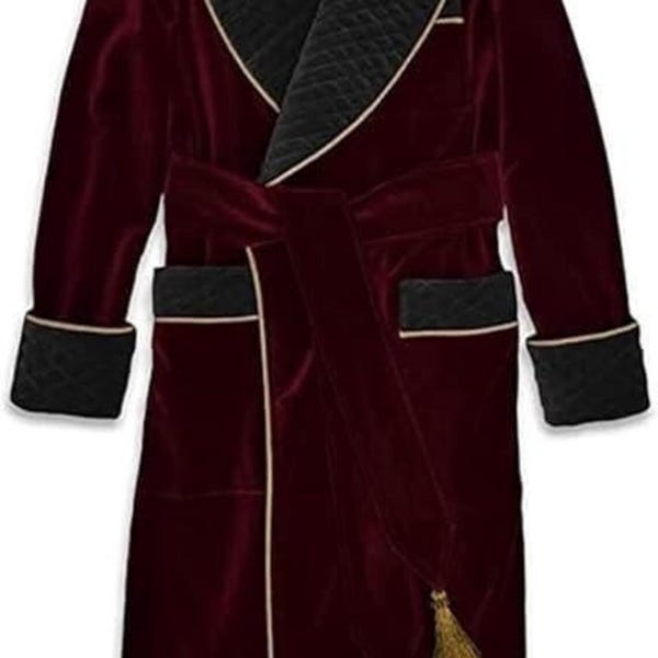 Velvet Smoking Robe - Etsy
