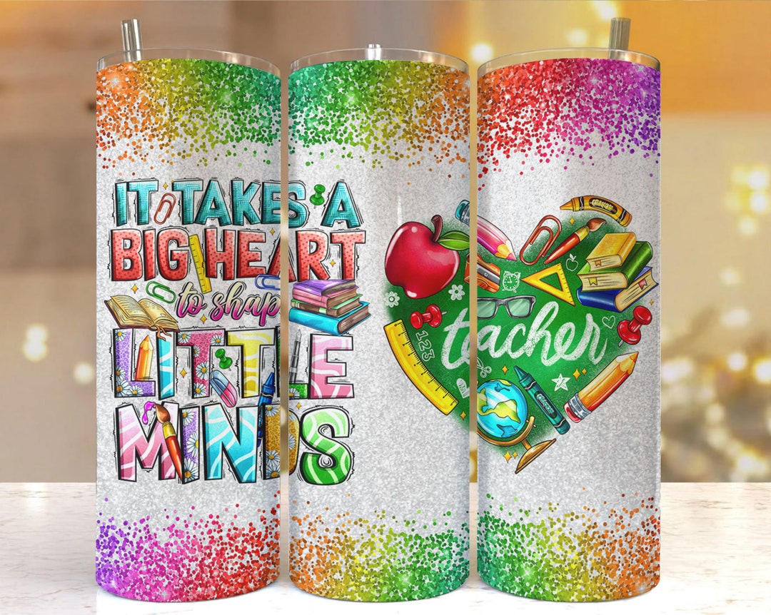 Teacher 20oz Skinny Tumbler Png, Teach Love Inspire, Teacher Life ...