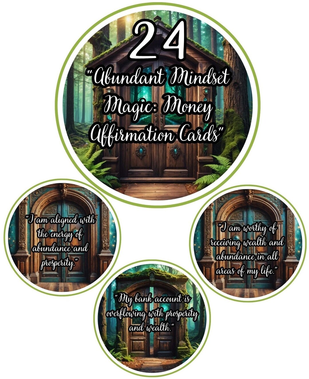 Money Affirmation Cards. Meditation Believing Attracting Wealth ...