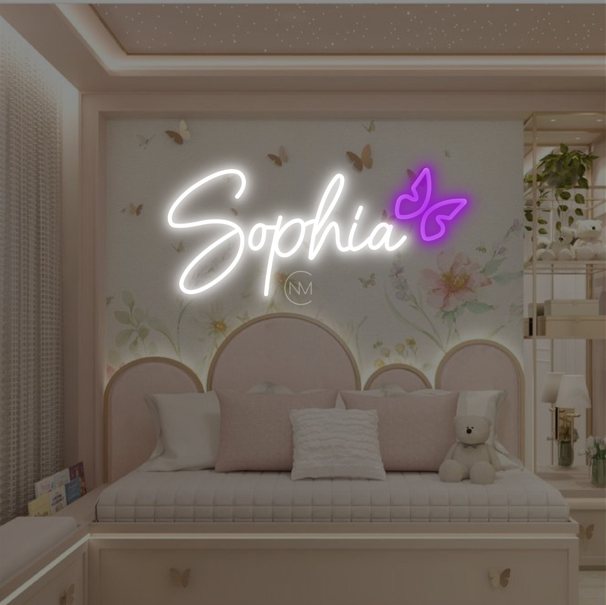 Custom Name Neon Sign / Nursery Name Sign / Baby Name Sign / Kids Room ...