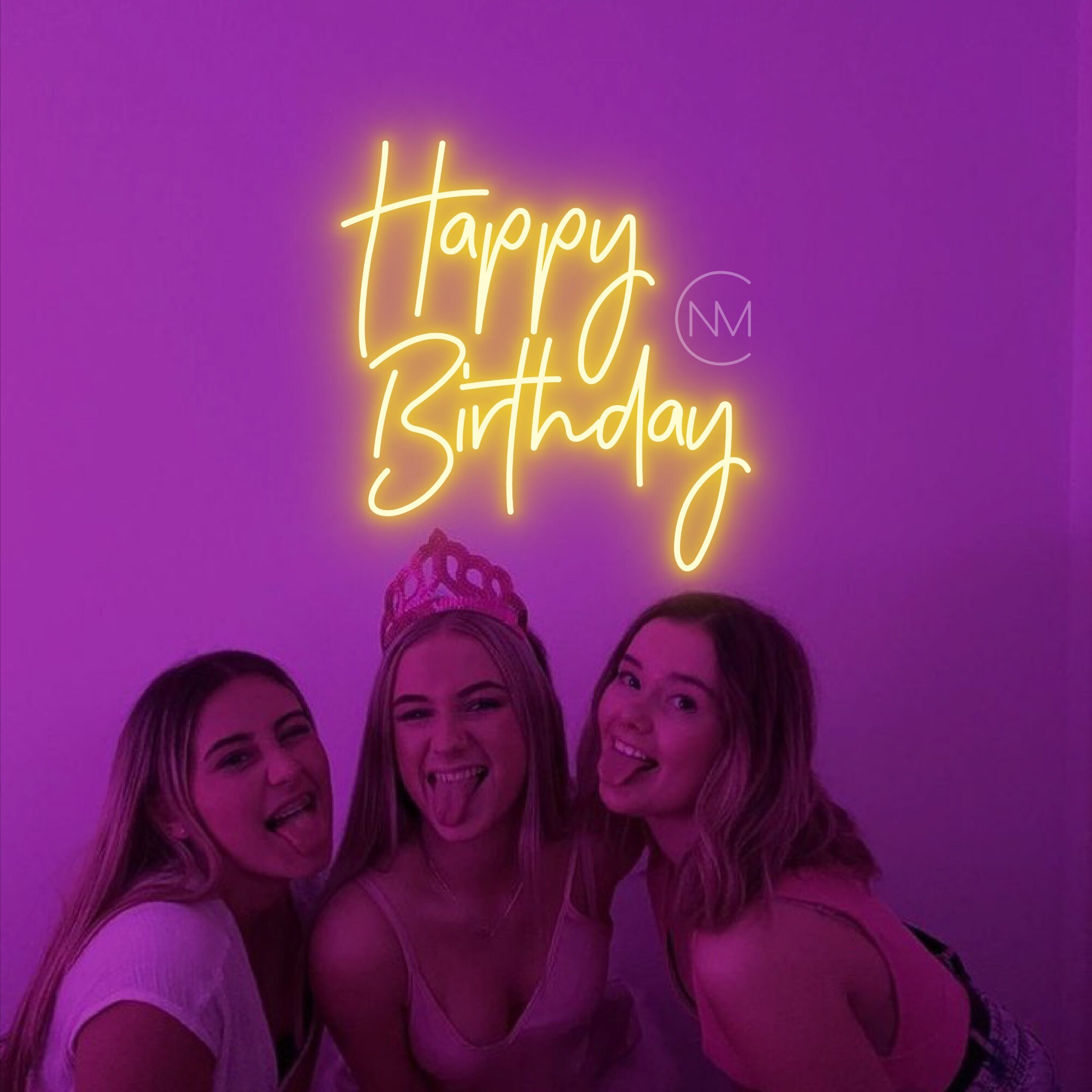Birthday Neon Sign Custom Decor / Happy Birthday Custom Neon Sign ...