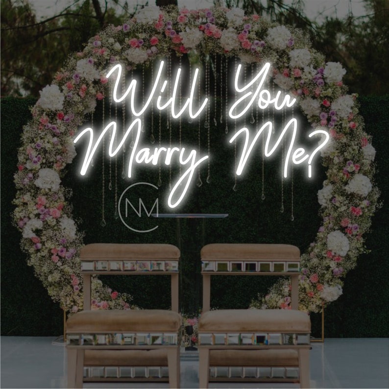Will You Marry Custom Neon Sign Wedding Decor / Event Decor / Wedding ...