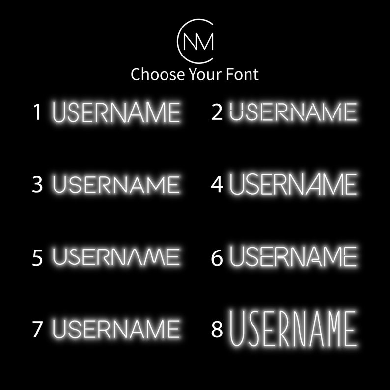 Custom Gamer Neon Sign / Personalized Gamer Tag Neon Sign / Username ...