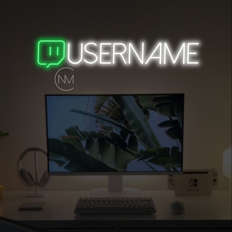 Custom Gamer Neon Sign / Personalized Gamer Tag Neon Sign / Username ...
