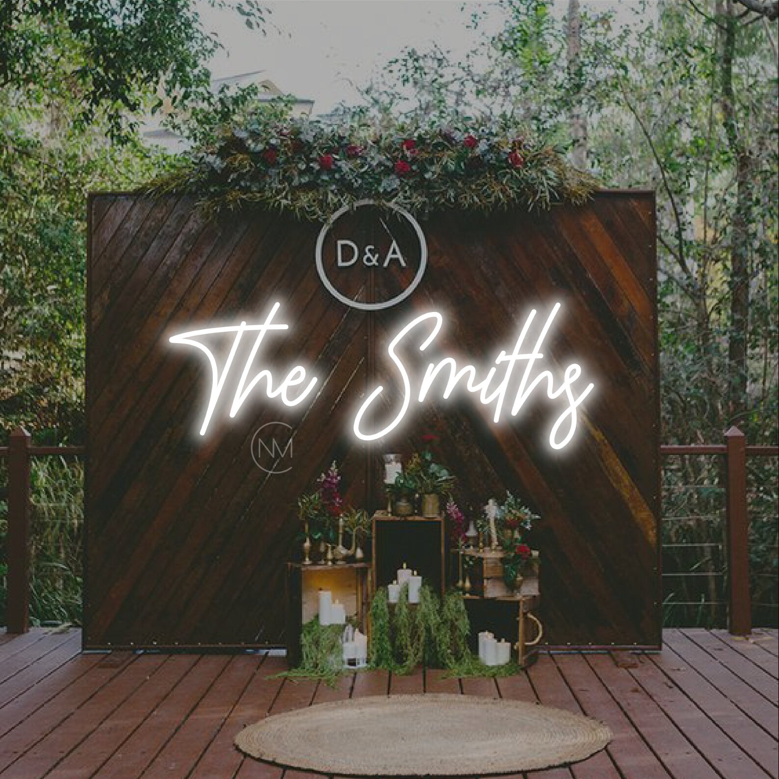 Custom Neon Sign Wedding Decor / Wedding Neon Sign / Wedding Backdrop ...