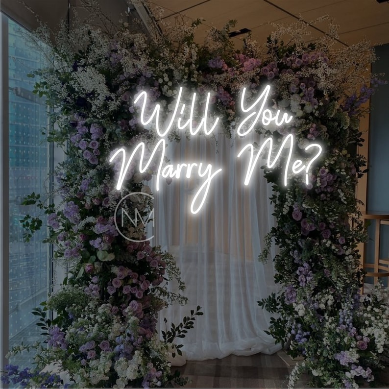 Will You Marry Custom Neon Sign Wedding Decor / Event Decor / Wedding ...