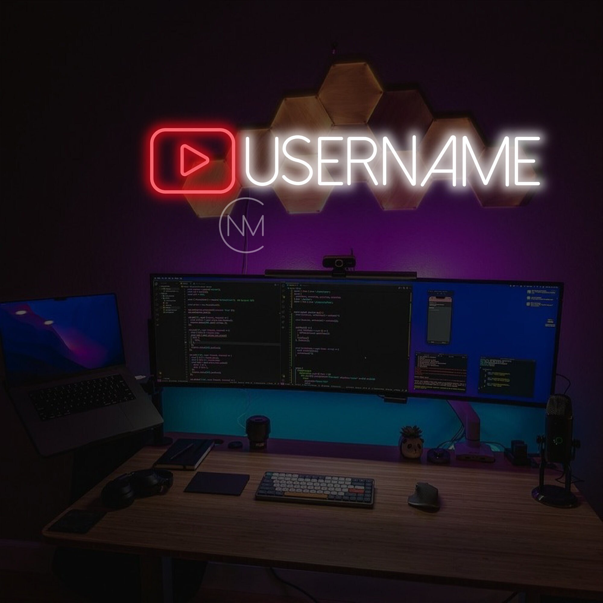 Custom Gamer Neon Sign / Personalized Gamer Tag Neon Sign / Username ...