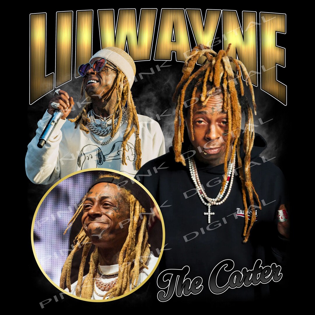 Lil Wayne Png T Shirt Design. PNG Digital 4500x5100 Px. Retro, 90s ...