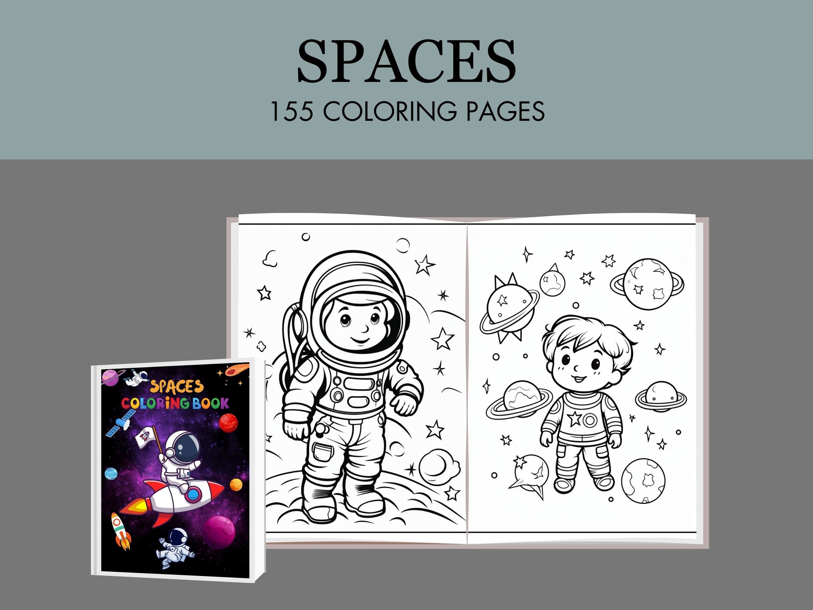 Printable Outer Space and Monster Trucks 255 Coloring Pages| Perfect ...