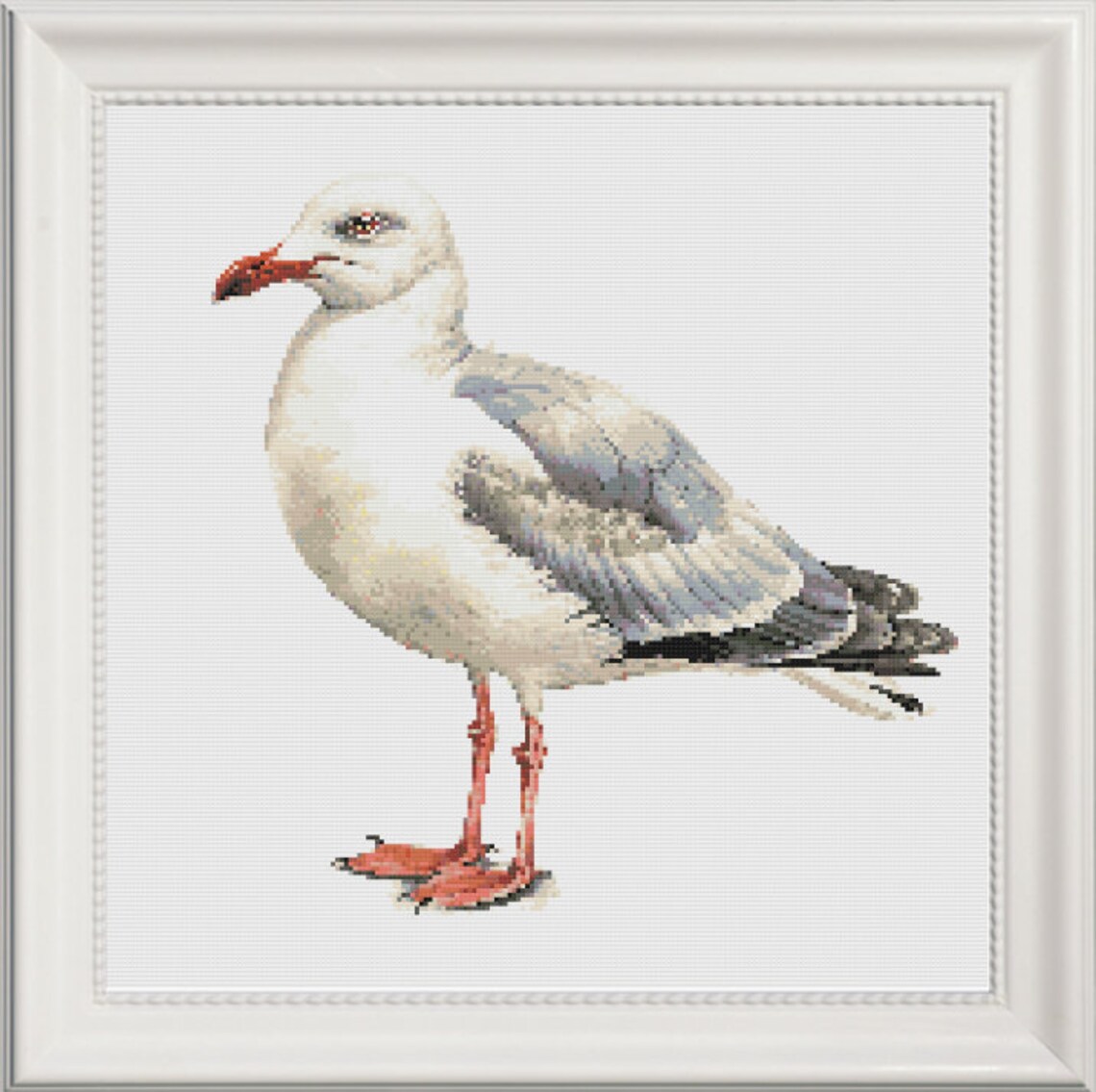 Seagull Watercolour Cross Stitch Pattern, Seagull Chart, Seaside ...