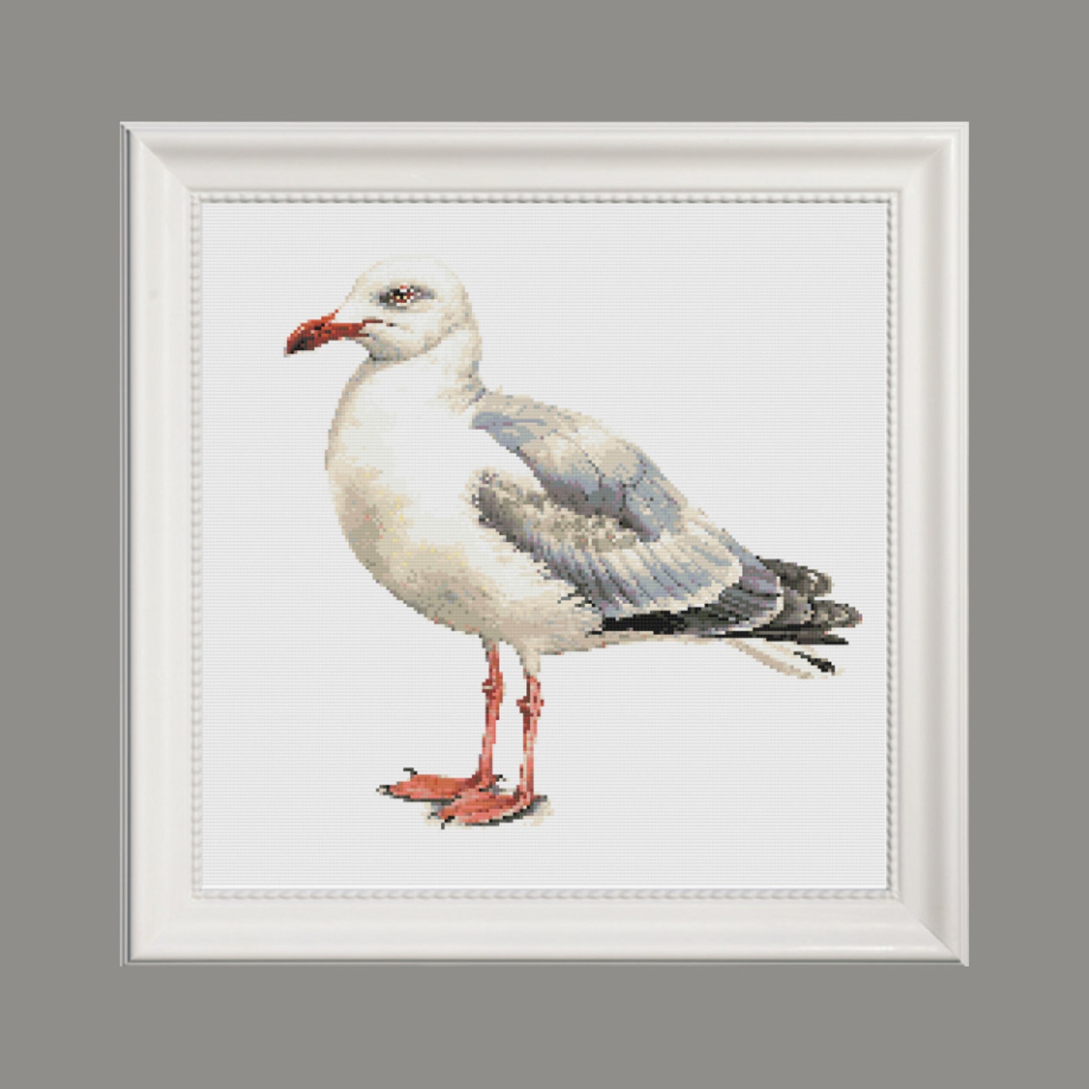 Seagull Watercolour Cross Stitch Pattern, Seagull Chart, Seaside ...