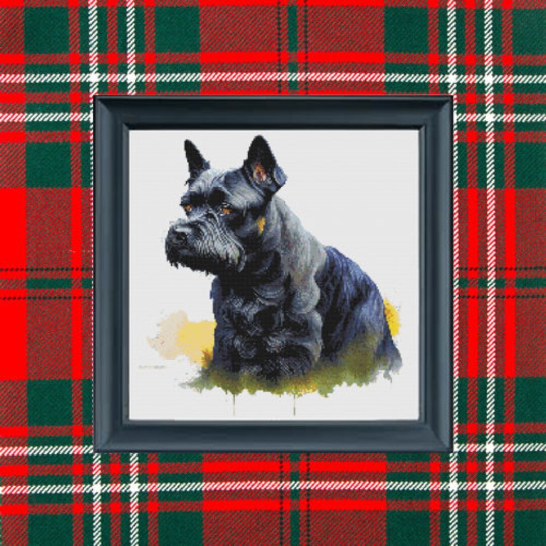 Scottie Dog Cross Stitch Pattern, Dog X Stitch Chart, Black Dogs ...