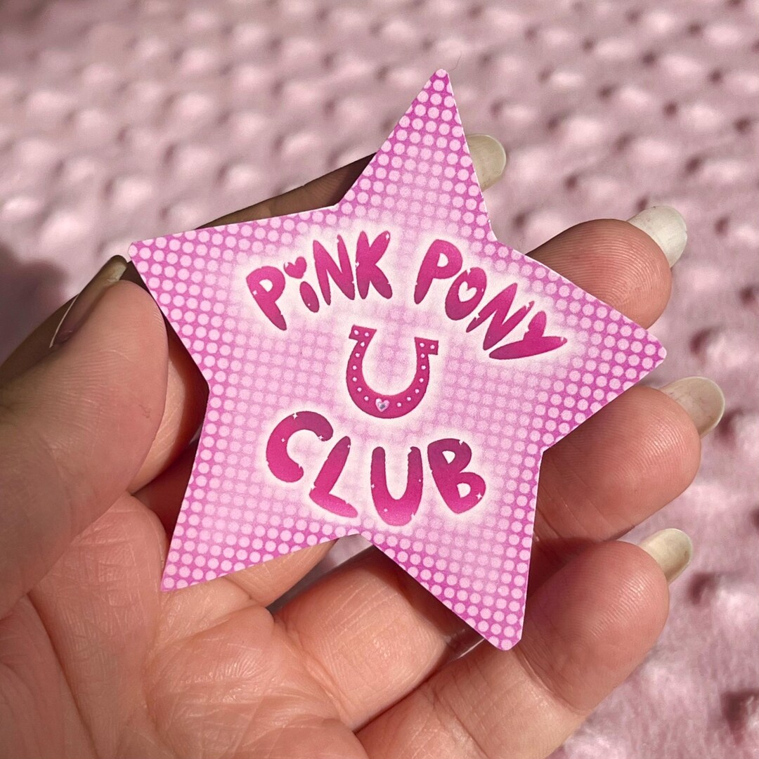 Pink Pony Club Cowboy 65mm Vinyl Sticker - Etsy