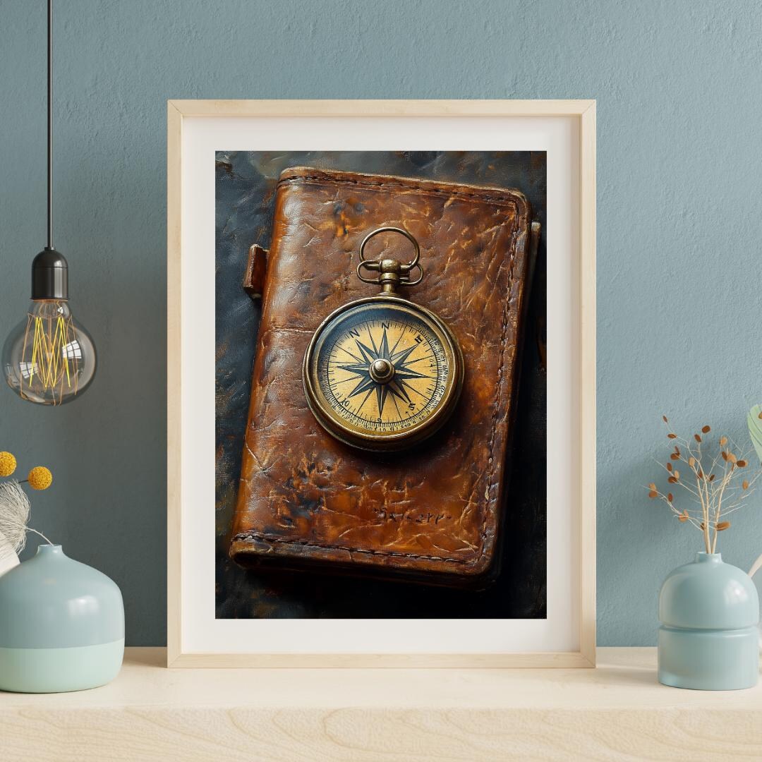 Old Map Painting | Antique World Map | Compass Watercolor Art ...