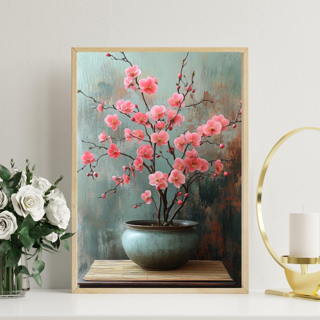 Tree Painting Sakura | Japanese Cherry Tree Painting | Coastal Sakura ...