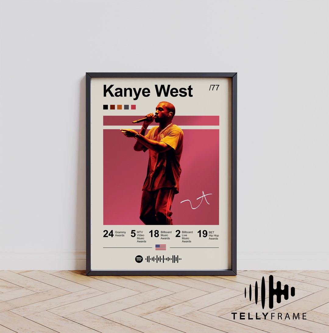 Kanye West Yeezy Vibes Poster Limited Edition Hip-hop Art Iconic Ye ...