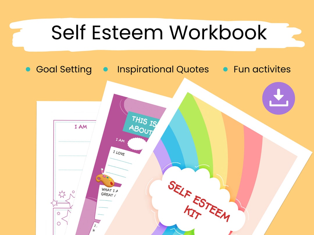 Self Esteem Children's Book for Goal Setting, Kids Vision Board Journal ...