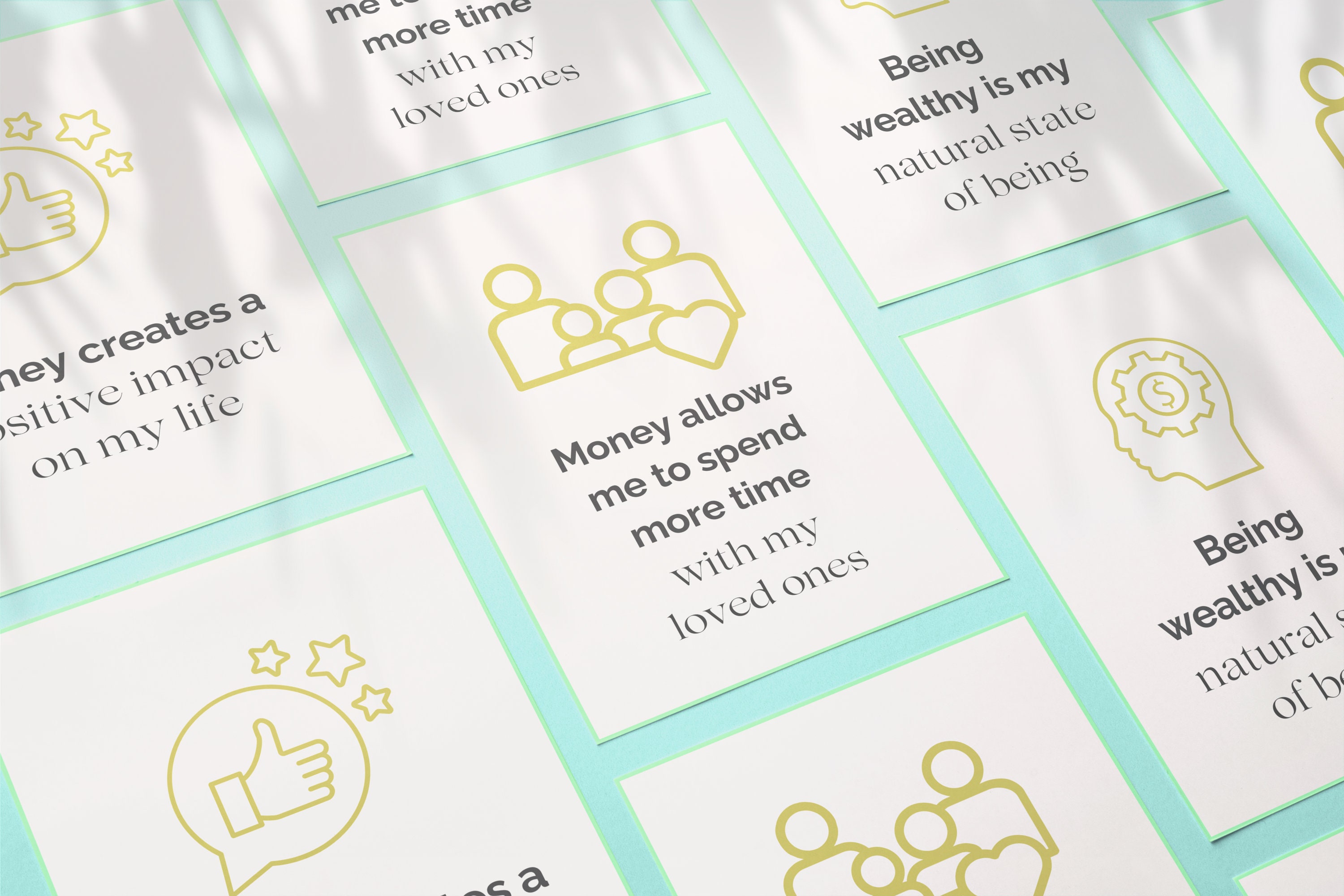AFFIRMATION CARDS PRINTABLE for Attracting Money, Positivity Journal ...