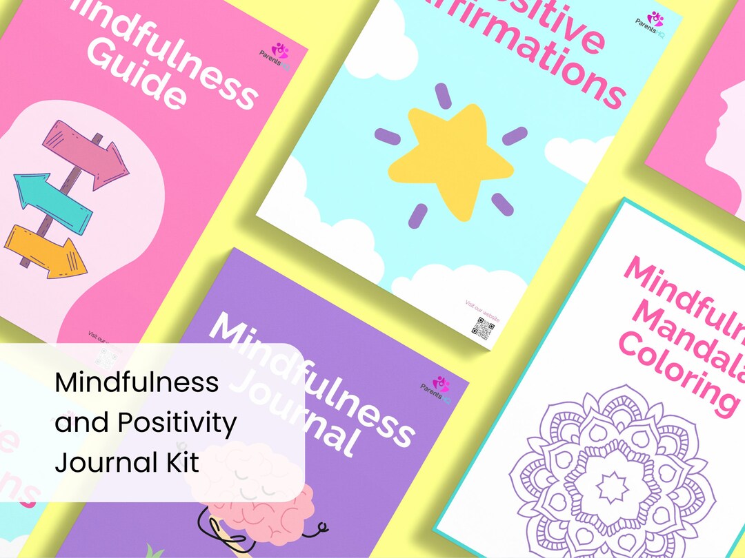 Buy Mindfulness and Positivity Journal Kit With Printable Affirmation ...
