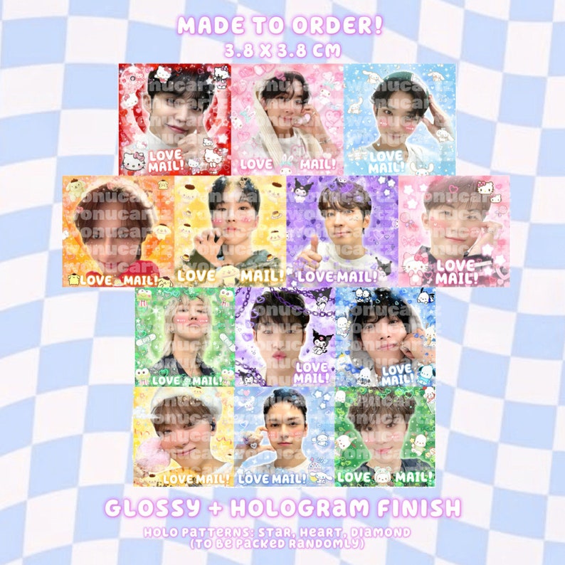 SEVENTEEN Sanrio Kpop Love Mail Stickers - Etsy
