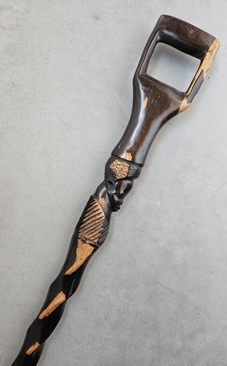 3 X Hand-carved Walking Sticks Africa 1970s-80s - Etsy