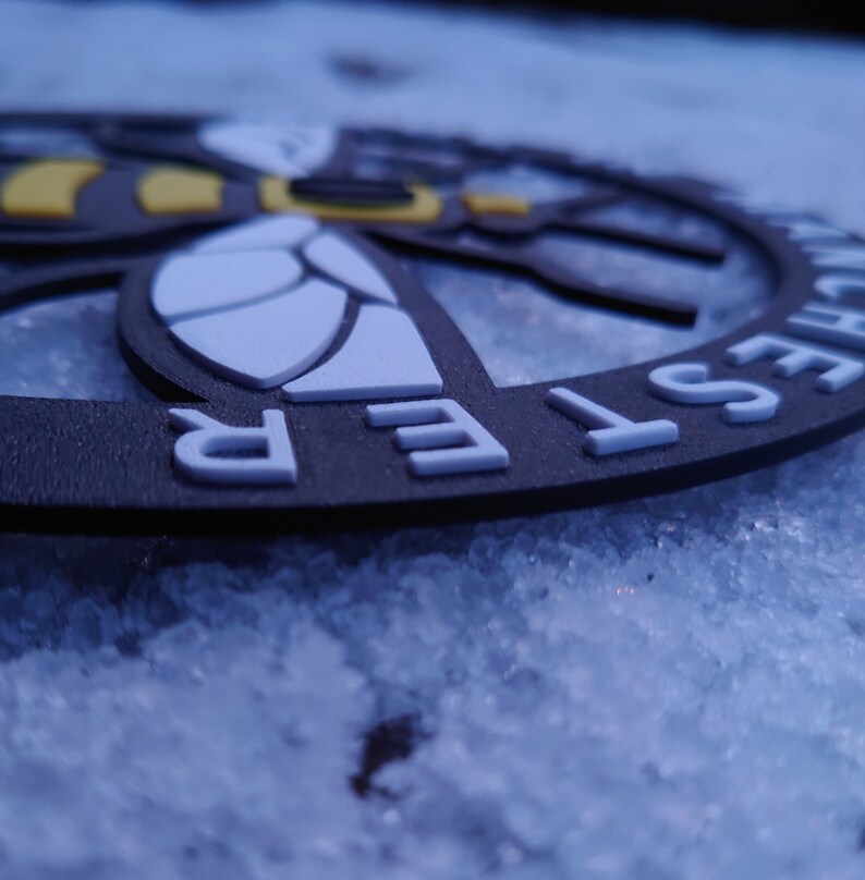 Made in Manchester Bee Wall Art - Etsy