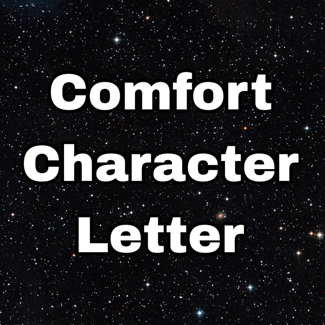 Personalized Comfort Character Letter: Fandom Gift With Playlist ...