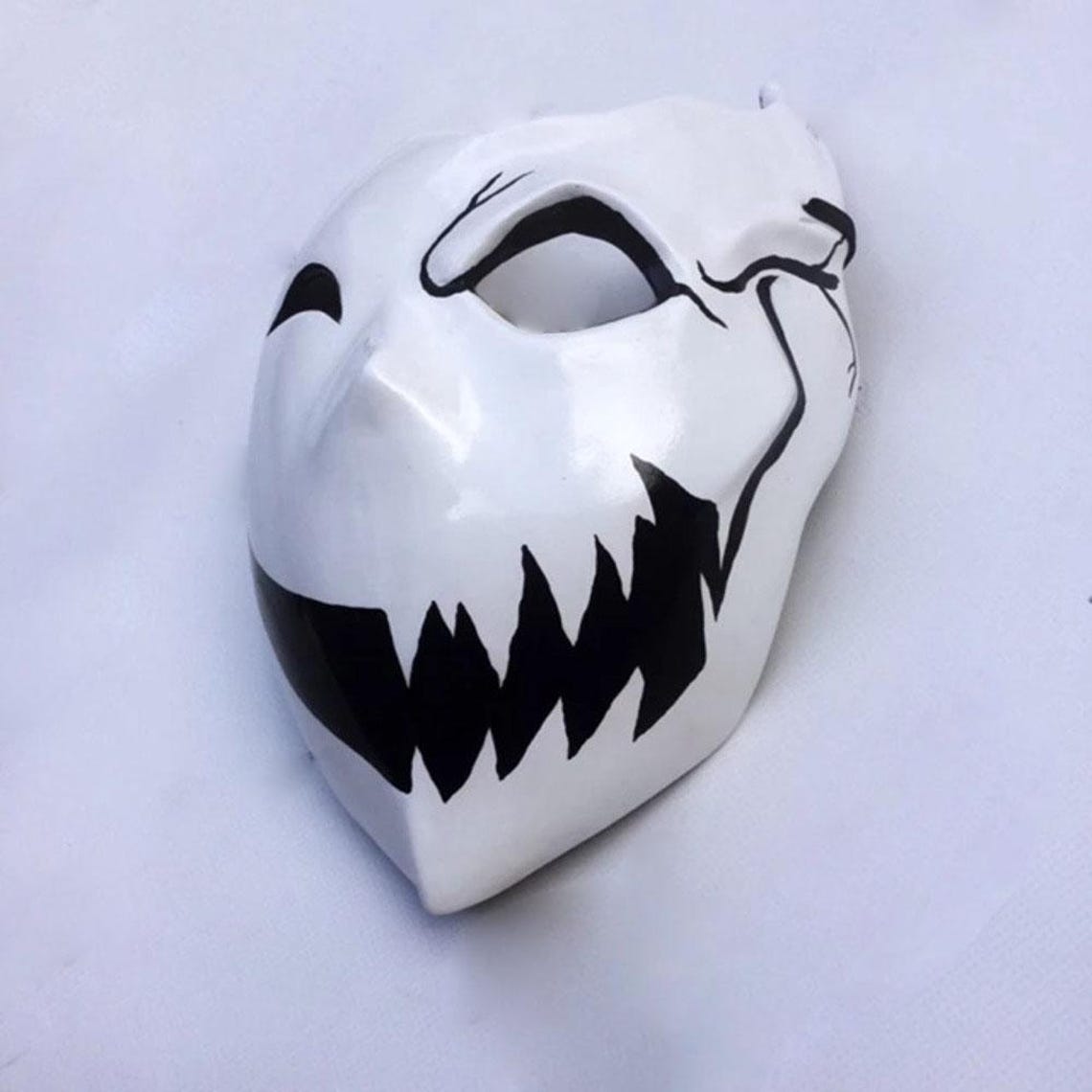 Handmade Monster Half Face Halloween Scary Mask Wooden Mask Cosplay ...