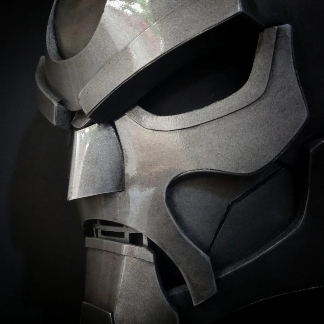 Handmade Monster Mask: Evil Cosplay Mask, Silver Finish - Etsy