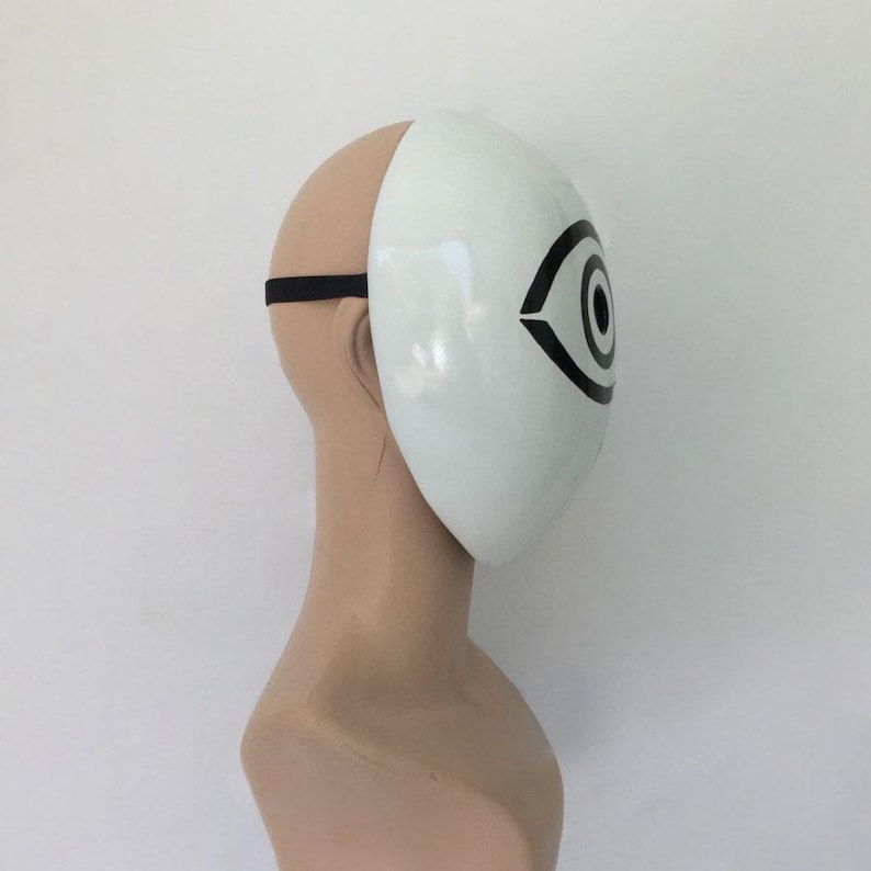 One Eye Mask Ghost No Face Wooden Handmade Mask Cosplay (accept Custom ...