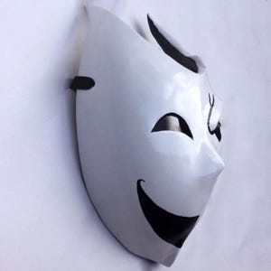 Handmade Monster Half Face Halloween Scary Mask Wooden Mask Cosplay ...