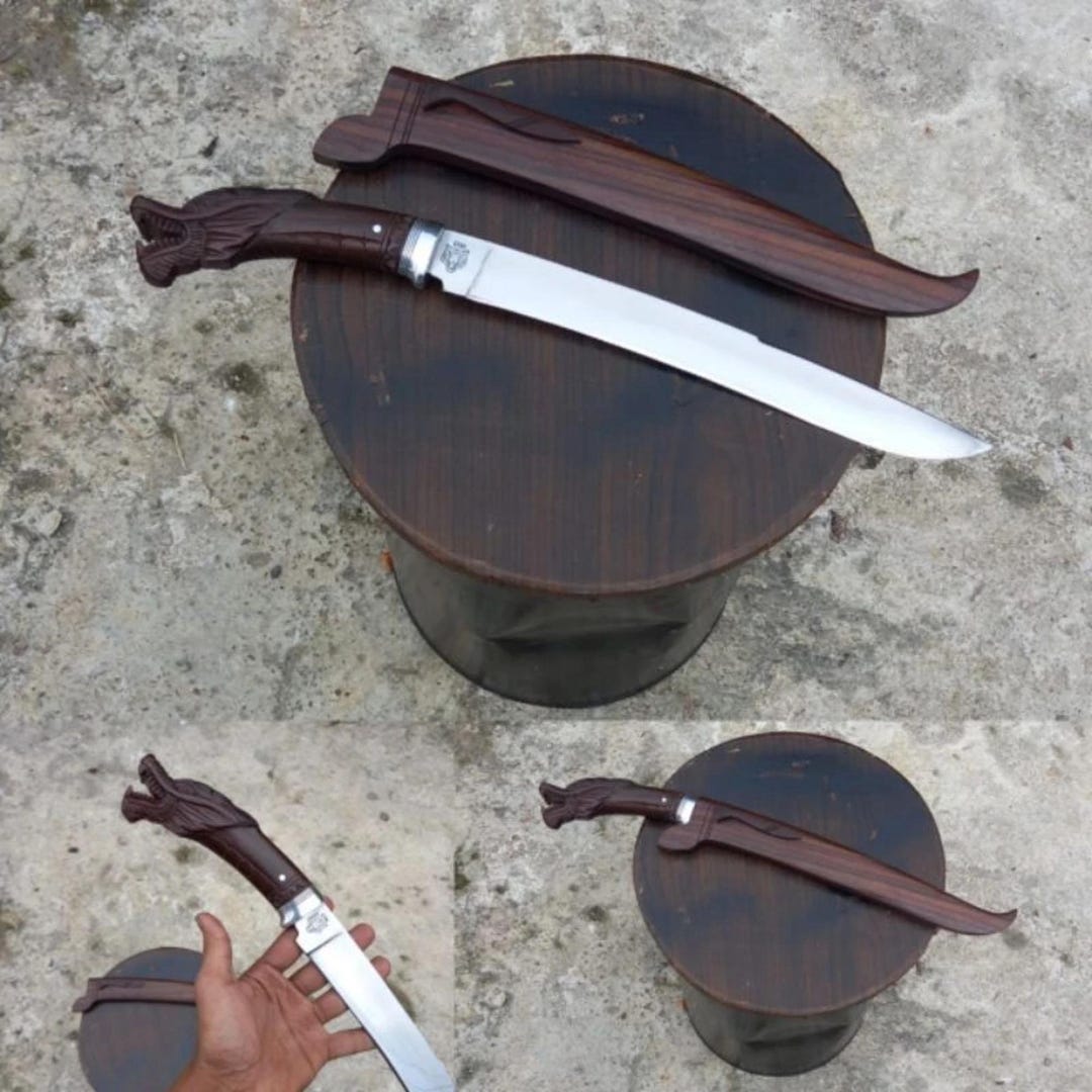 Dragon Carved Hilt Handmade Machete for Silat Training PREMIUM ...