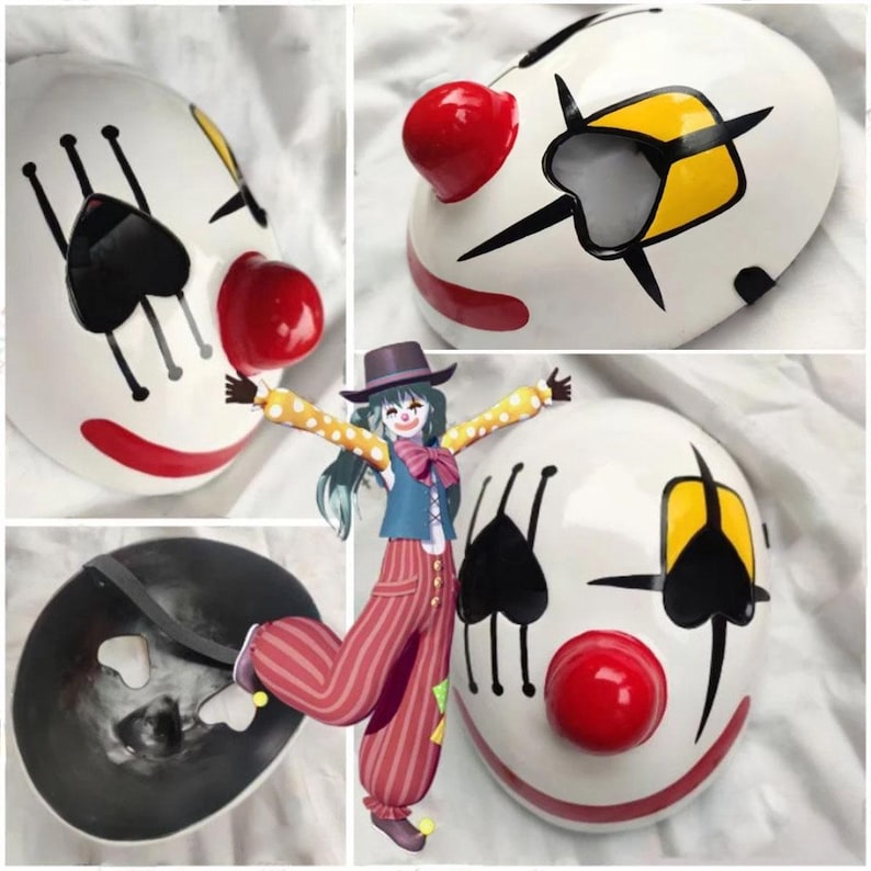 Custom Mask Red Nose Clown Cosplay Mask Marionette Handmade (can Be ...