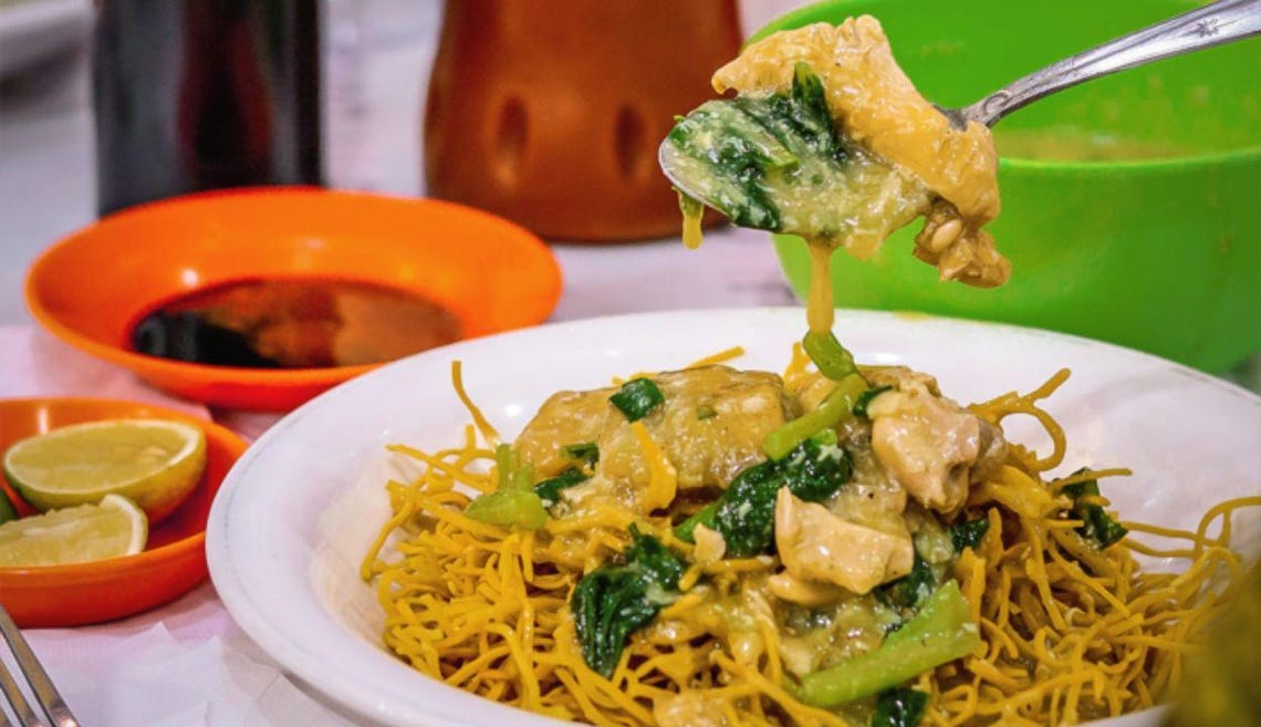 Makassar's Signature Titi Noodles Traditional Food, Simple Digital ...