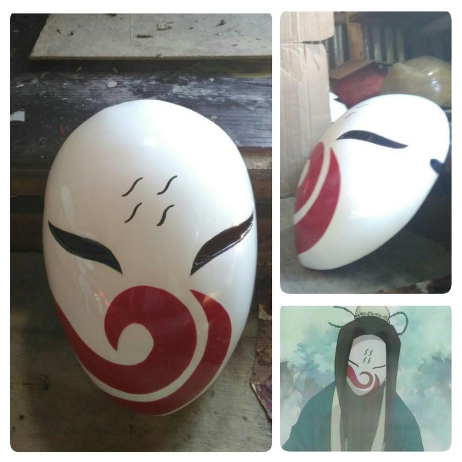 Handmade Cold-blooded Anbu Mask Haku Face Cover Cosplay Kiri Anbu ...