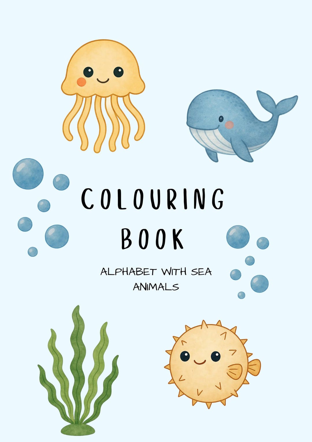 Ocean Alphabet Coloring Book for Kids | A - Z Sea Creatures | Fun ...