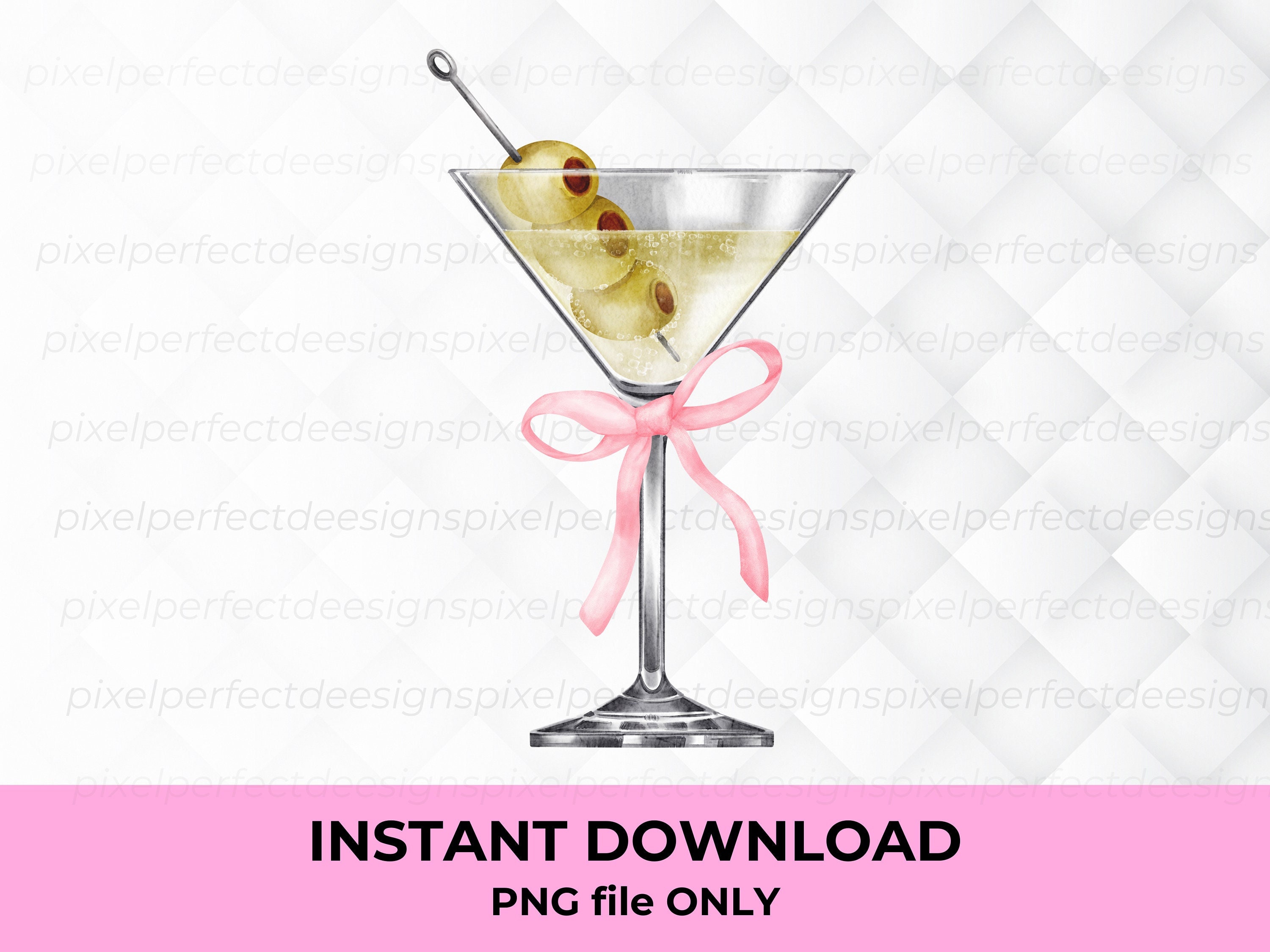 Martini PNG Dirty Martini PNG Ribbon Martini Png Bow Soft Png Trendy ...